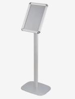 China A4 Floor Standing Poster Stand With Square Base Advertising Menu Board for sale