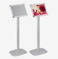 China A4 Floor Standing Poster Stand With Square Base Advertising Menu Board for sale