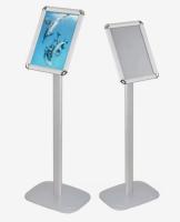China A4 Floor Standing Poster Stand With Square Base Advertising Menu Board for sale