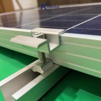 China Custom AL6005-T5 Anodized Aluminum Solar Panel Mid Clamp with SUS304 Bolt for Rooftop and Ground PV Module Mounting Systems for sale