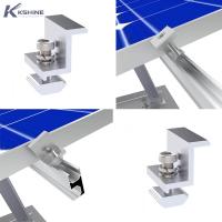 China Custom AL6005-T5 Anodized Aluminum Solar Panel Mid Clamp with SUS304 Bolt for Rooftop and Ground PV Module Mounting Systems for sale