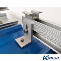China Custom AL6005-T5 Anodized Aluminum Solar L Foot Mounting Bracket with SUS304 Fasteners for Metal Roof Photovoltaic PV Systems for sale