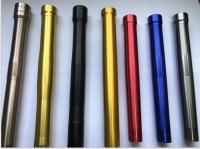 China 6082, 6061 seamless aluminum alloy shock absorber tubing, suitable for motorcycle shock absorber arms, offering bending and cutting services, with anodized surface treatment for sale