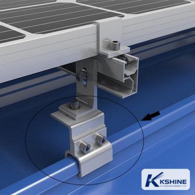 China Custom AL6005-T5 Aluminum Solar Standing Seam Roof Clamp for Kalzip, Kliplok and Metal Roof Photovoltaic Mounting Systems for sale