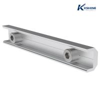 China Custom AL6005-T5 Anodized Aluminum Solar Rail Splice Connector with SUS304 Bolts for Rooftop and Ground PV Mounting Systems for sale