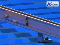 China Custom AL6005-T5 Anodized Aluminum Solar Rail Splice Connector with SUS304 Bolts for Rooftop and Ground PV Mounting Systems for sale