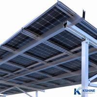 China Custom AL6005-T5 Aluminum Solar Carport Mounting Structure for Commercial Parking, EV Charging and Photovoltaic PV Systems for sale