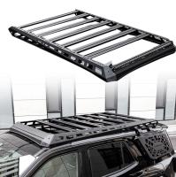 China Aluminum Off Road Roof Rack Platform for SUV & 4x4 - Low Profile Modular Roof Cargo Rack with T-Slot Channels, Powder Coated Finish, for Awning, Recovery Boards & Roof Top Tent for sale