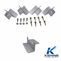 China Custom 5052-H32 Aluminum Solar Panel Z Mounting Bracket with SUS304 Fasteners for RV and Off-Grid Systems for sale