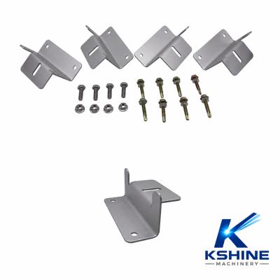 China Custom 5052-H32 Aluminum Solar Panel Z Mounting Bracket with SUS304 Fasteners for RV and Off-Grid Systems for sale
