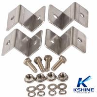 China Custom 5052-H32 Aluminum Solar Panel Z Mounting Bracket with SUS304 Fasteners for RV and Off-Grid Systems for sale