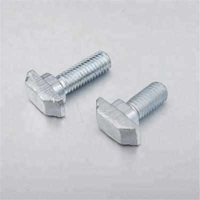 China Steel Grade 8.8 M8 T Bolt for 10 Slot Aluminum Extrusion Connecting Hammer Bolt for sale
