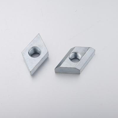 China M4 M5 M6 Zinc Rhombus T Slot Nuts for Aluminum Profile 8 Sliding Nut for sale