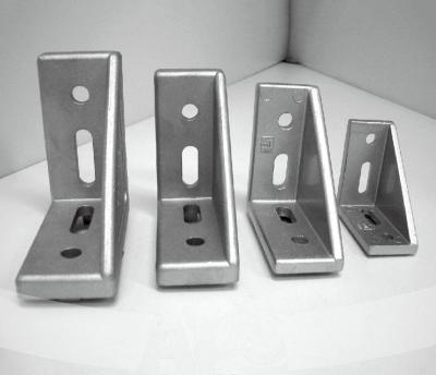 China Aluminum Right Angle T Slot Corner Bracket 30x60 with Plastic Cap for Industrial Machinery for sale