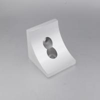 China 45 Degree Angle Connector T Slot Aluminum Extrusion 20x20 Corner Bracket with Cap for sale