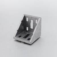 China 45 Degree Angle Connector T Slot Aluminum Extrusion 20x20 Corner Bracket with Cap for sale
