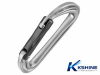 China Custom 7075 Aluminum Carabiner Body Blanks with CNC Machined Gate Pivot and Locking Interfaces for OEM Climbing and Safety Hardware Manufacturing for sale