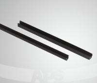 China Aluminum Profile Slot 8 Black PVC Seal Strip Sliding Rubber Cover for 8mm Slot for sale
