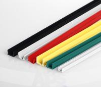 China Aluminum Profile Slot 8 Black PVC Seal Strip Sliding Rubber Cover for 8mm Slot for sale