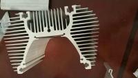 China Branching Shape Tubular Aluminum Heat Sink Profiles with Tapping Holes - 6063/6061 Alloy, 25μm Anodizing, 60μm Powder Coating for sale