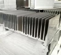 China Customized 6063 T5 Aluminum Heat Sink Profile Clear Anodized Flat Big Size 20x Aspect Ratio for sale