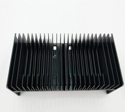 China CNC Machined Aluminum LED Heat Sink Custom Extrusion OEM Enclosure 20x Aspect Ratio for sale