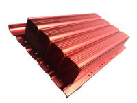 China 6063 Aluminum Housing CNC Machining Parts Anodized Aluminium Profile Red Color for sale