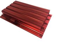 China 6063 Aluminum Housing CNC Machining Parts Anodized Aluminium Profile Red Color for sale