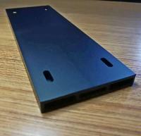 China CNC Drilling Machined Extruded Aluminum Profile High Precision Black Anodized 6063 T6 for sale