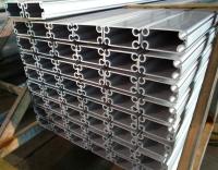 China 100×48mm Clear Anodized Aluminum Extrusion Tent Profile with 45-Degree Cutting | 6063T5 Alloy 0.8-5.0mm Thickness for sale