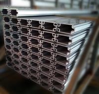 China 100×48mm Clear Anodized Aluminum Extrusion Tent Profile with 45-Degree Cutting | 6063T5 Alloy 0.8-5.0mm Thickness for sale
