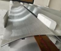China 6063T5 Brushed Anodizing Aluminum Extrusion Profile 5.8M Length for Air Conditioner Panels with 12-15 Year Outdoor Lifespan for sale