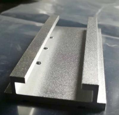 China Sandblasted Aluminum Extrusion Profiles with Machining Holes 6063 T5 Custom CNC for sale
