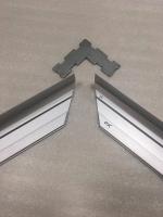 China Matt Silver Anodized LED Ceiling Light Aluminum Frame with 45 Degree Corner Key - 6063 Alloy, 6.6m Max Length for sale