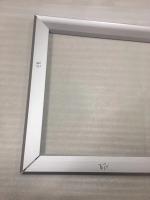 China 45 Degree Cut Aluminum Ceiling Light Frame 6063 Alloy with Natural Anodized Finish ±0.05mm Tolerance for sale
