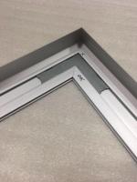 China 45 Degree Cut Aluminum Ceiling Light Frame 6063 Alloy with Natural Anodized Finish ±0.05mm Tolerance for sale