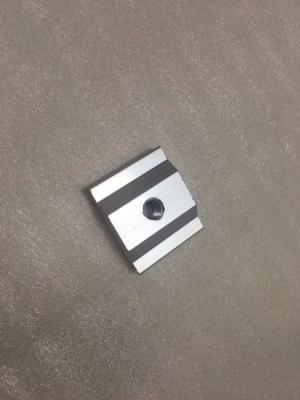 China Aluminum Solar Panel Mid Clamp with Hex Nut Flat Gasket Spring Washer M5 Screw 35-50mm for sale