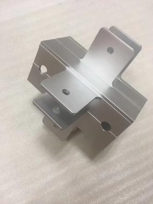 China CNC Machining Aluminum Bracket with Drilling Holes 0.7-10mm Thickness Silver Anodized Finish ±0.01mm Precision for sale