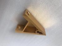 China Gold Anodized Aluminum CNC Machining Bracket Precision Cutting 6061 Tolerance 0.005mm for sale