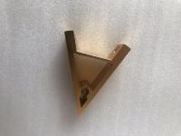 China Gold Anodized Aluminum CNC Machining Bracket Precision Cutting 6061 Tolerance 0.005mm for sale