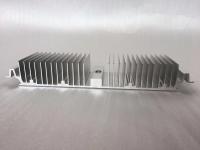 China CNC Machined Aluminum Heatsink 6063 T5 Deburred Threaded Holes for Cooling System for sale