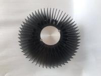 China Custom Aluminum CNC Machined 230mm Round LED Heat Sink Extrusion 6063 T5 for sale