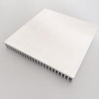 China Square Aluminium Heat Sink Profile Extrusion LED Light Radiator AL6063 T5 for sale