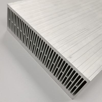 China High Power Double Base Heatsink Aluminum Extrusion Profiles 500mm Width AL6063-T5 for Refrigeration Cooling for sale