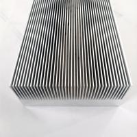 China AA6063 Aluminum Extrusion Heatsink Profile Anodized High Dense Fins Radiator 19.3mm Baseplate for sale