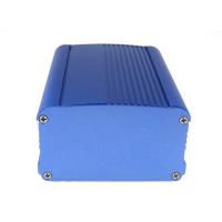 China Blue Aluminum Extrusion Enclosure 6063T5 Electronic Project Box Customizable for sale