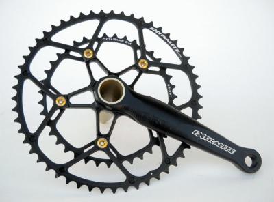 China 7075 Aluminum Alloy Highway Crankset 53/39T Bike Gear for Road Bicycle for sale