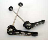 China CNC Machining Hard Black Anodized Aluminum Highway Quick Release for Bicycle 130mm for sale