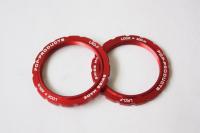China CNC Milling Light Aluminum Alloy Flywheel Cover Red Anodized with Laser Engraving - MIL-A-8625 Compliant for sale