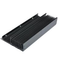 China Black Anodized Aluminum Heat Sink Profile 6063 T5 Electronic Cooling Extrusion for sale